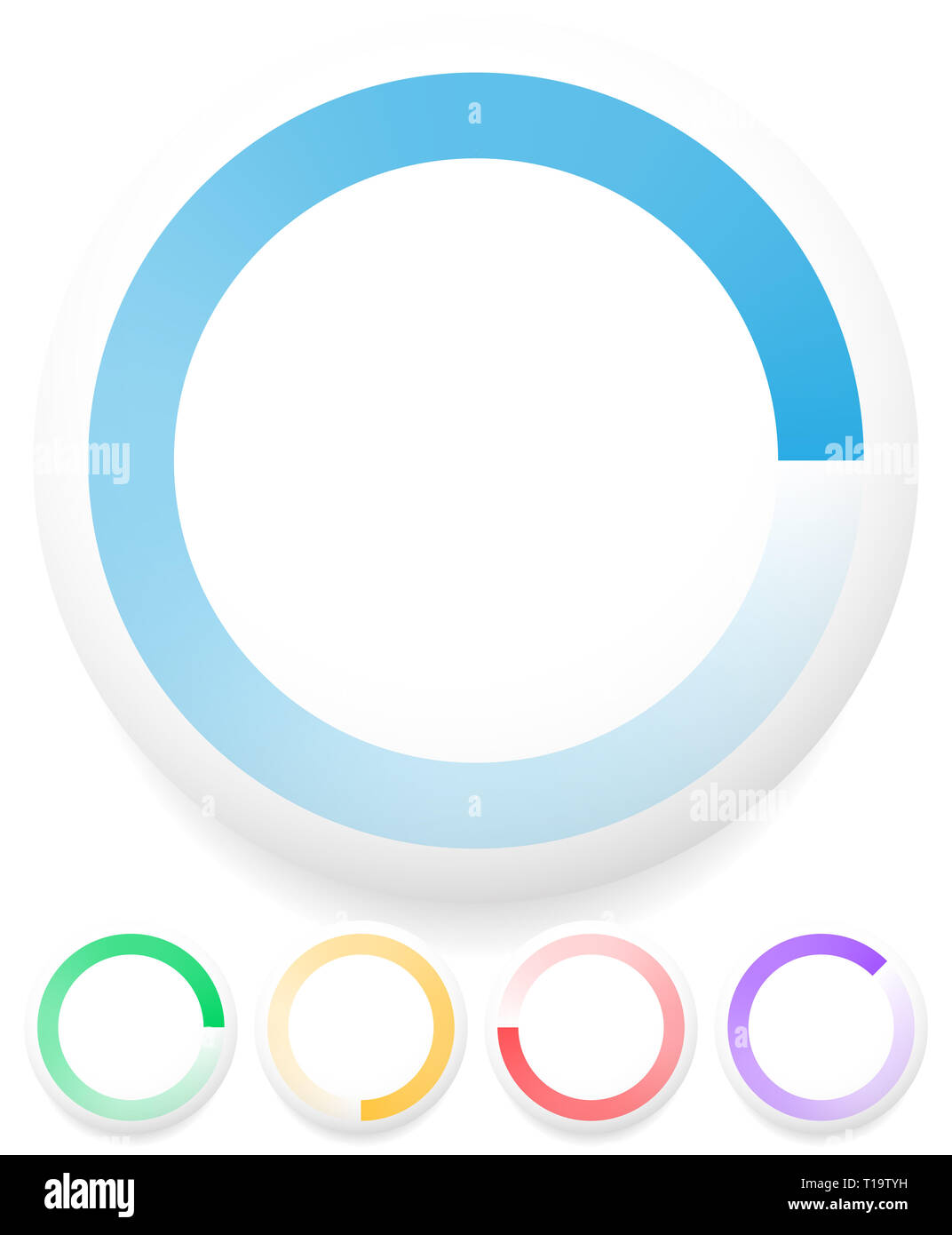 Round preloader, buffer shape, circular progress indicator Stock Photo ... Round preloader, buffer shape, circular progress indicator Stock Photo ...