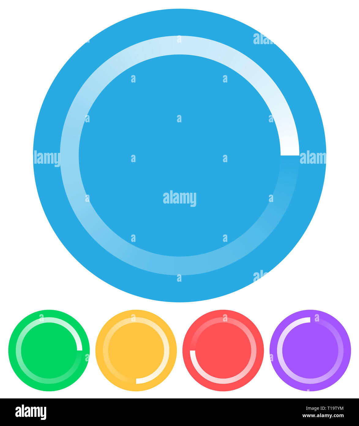 Round preloader, buffer shape, circular progress indicator Stock Photo ... Round preloader, buffer shape, circular progress indicator Stock Photo ...