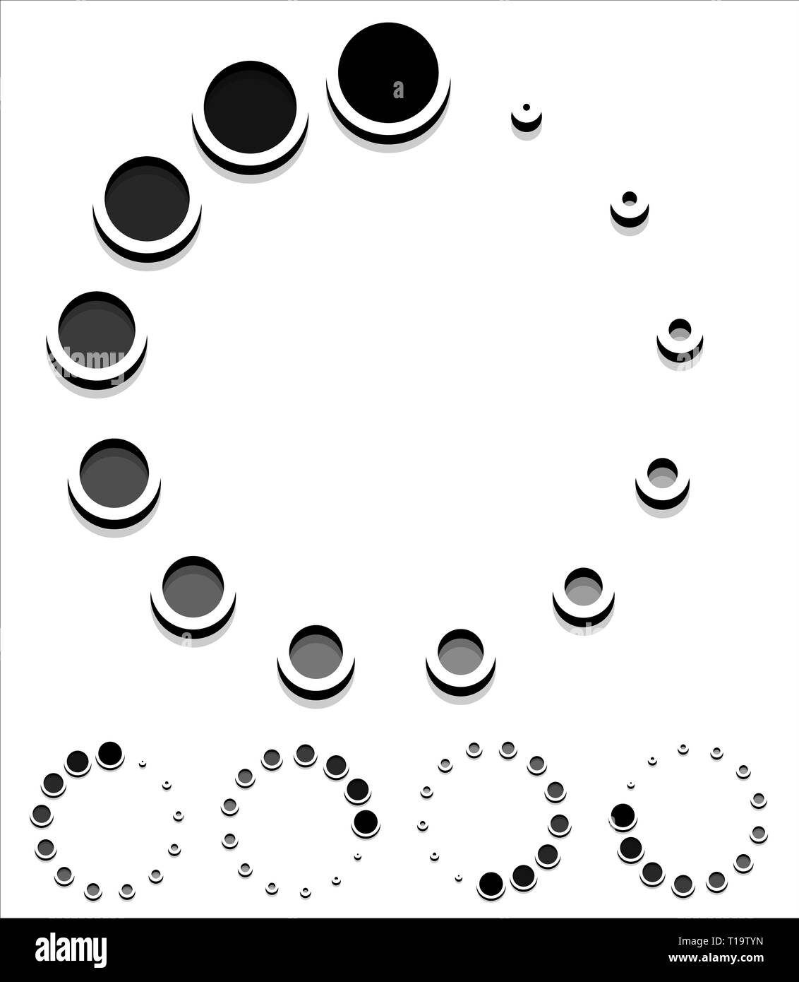 Round preloader, buffer shape, circular progress indicator Stock Photo ... Round preloader, buffer shape, circular progress indicator Stock Photo ...