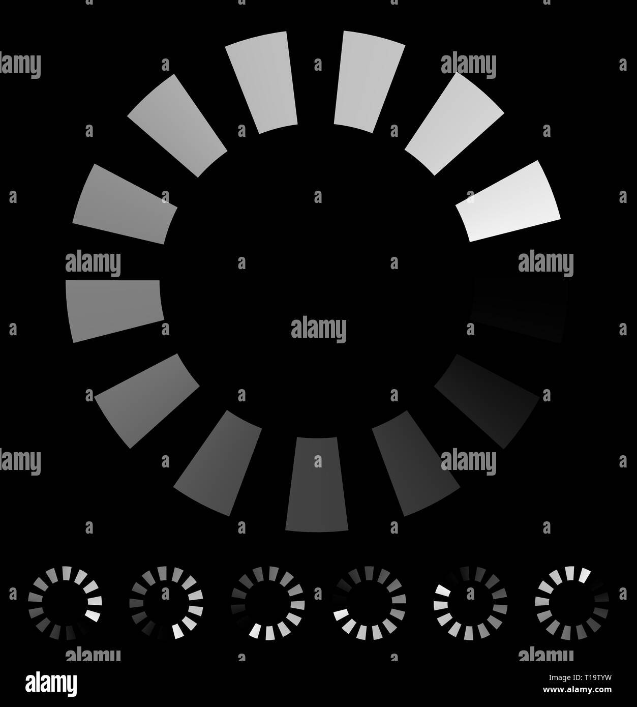 Round preloader, buffer shape, circular progress indicator Stock Photo ... Round preloader, buffer shape, circular progress indicator Stock Photo ...