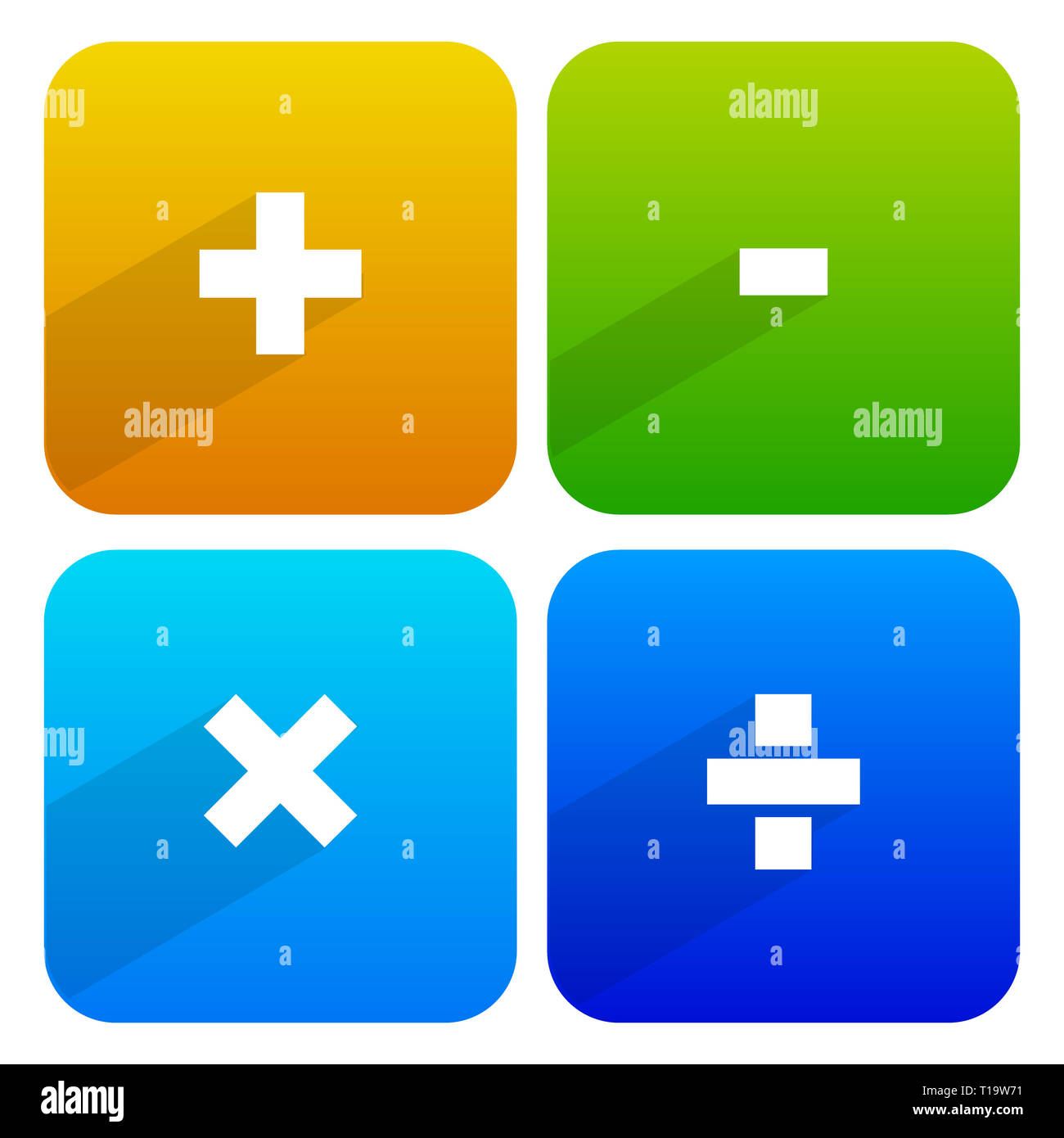 Math symbols formula Cut Out Stock Images & Pictures - Alamy