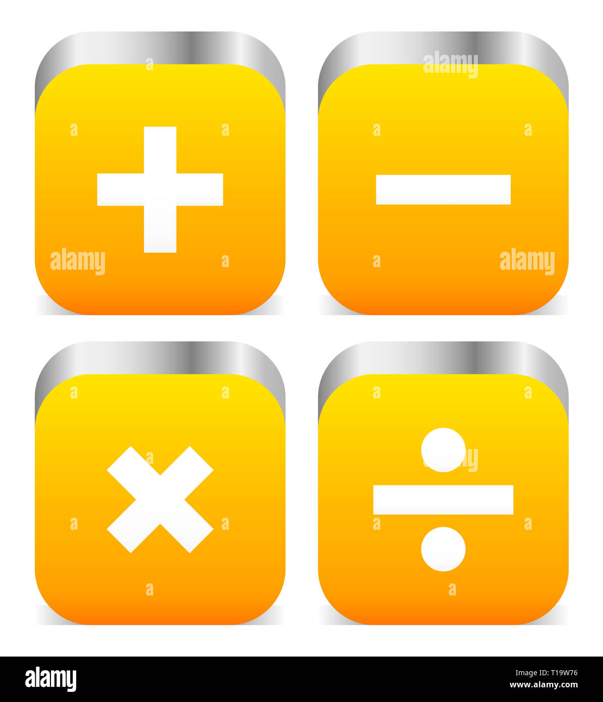 Mathematical symbols icon calculation Cut Out Stock Images & Pictures ...