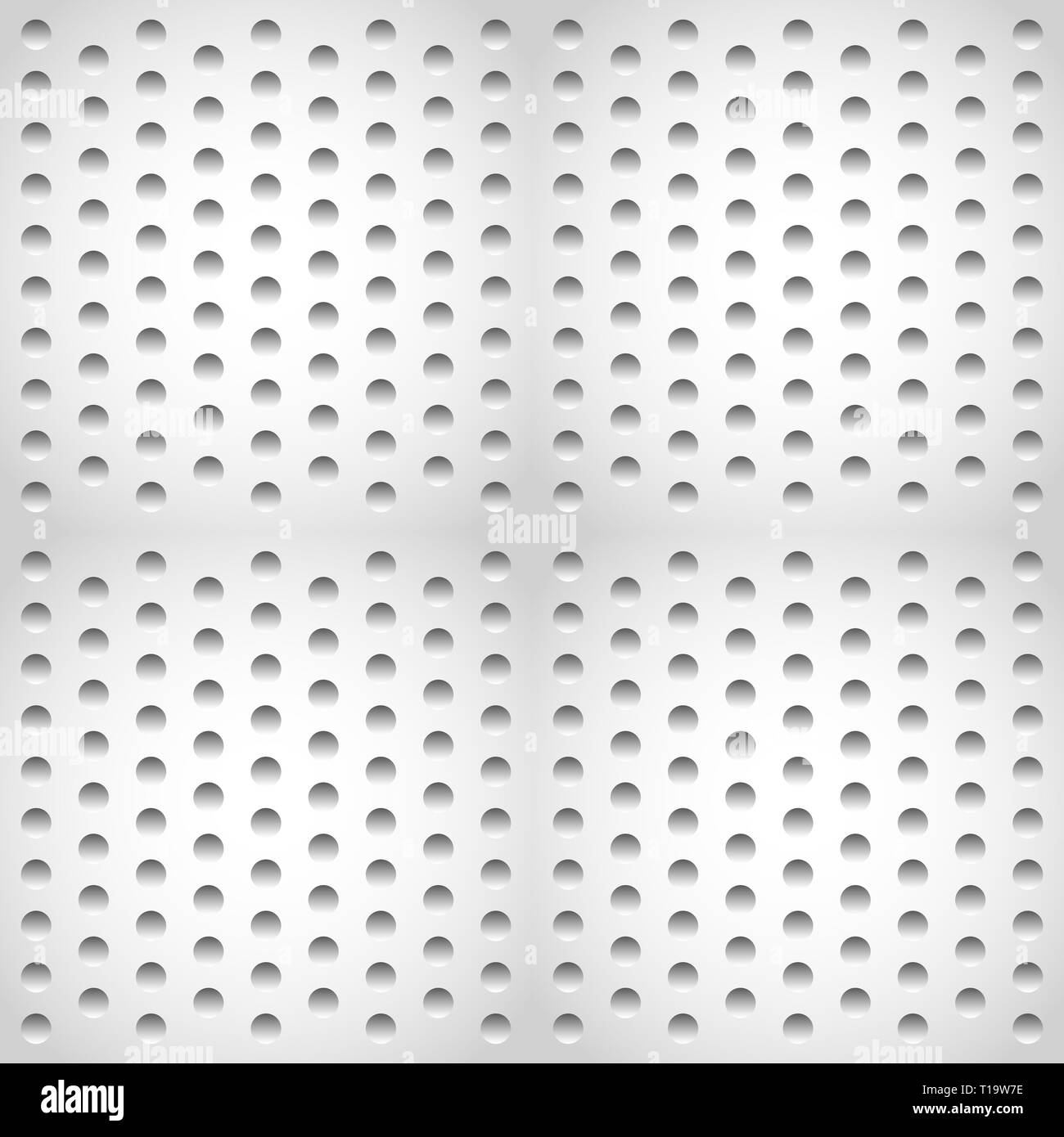 Abstract perforated metal surface / sheet. Studded, punctured metal ...