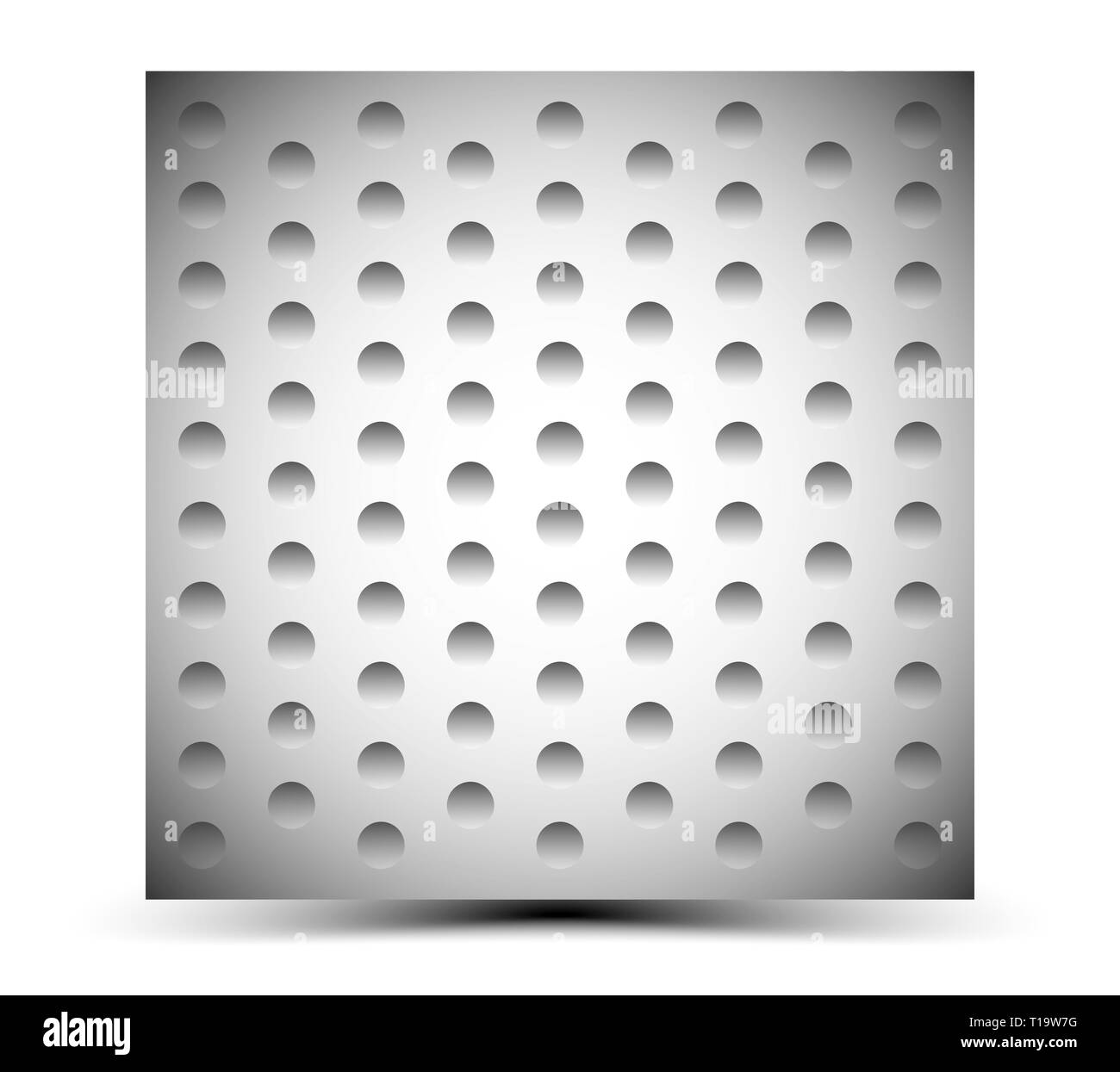 Abstract perforated metal surface / sheet. Studded, punctured metal ...