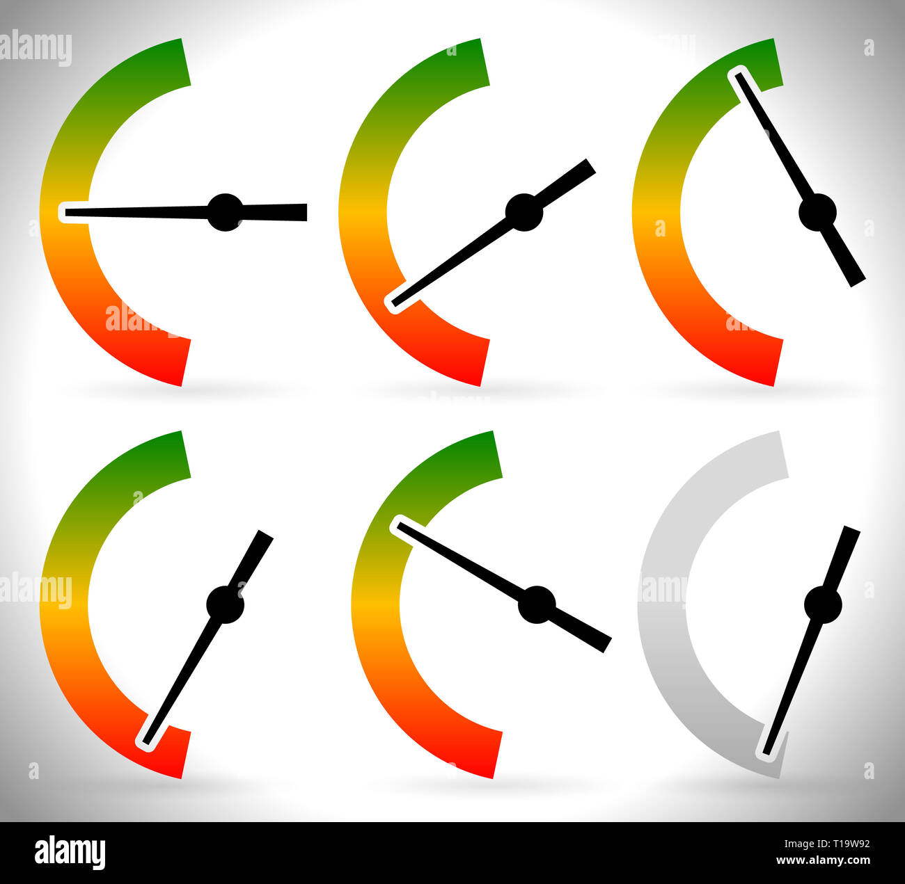 Eps 10 Vector Illustration of Vertical meters template Stock Photo - Alamy