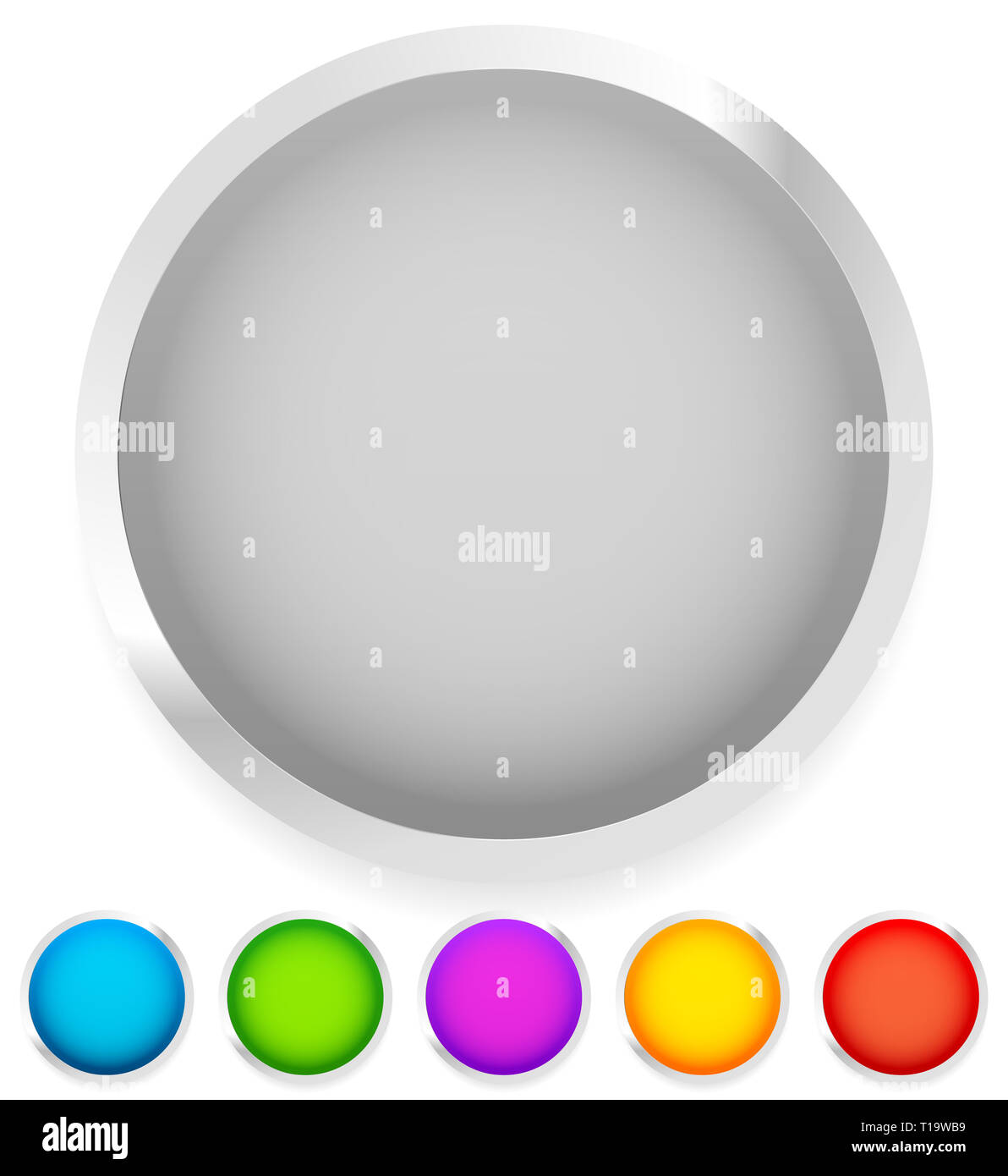 Empty colorful circle shape, circle element, vector eps 10 Stock Photo ...