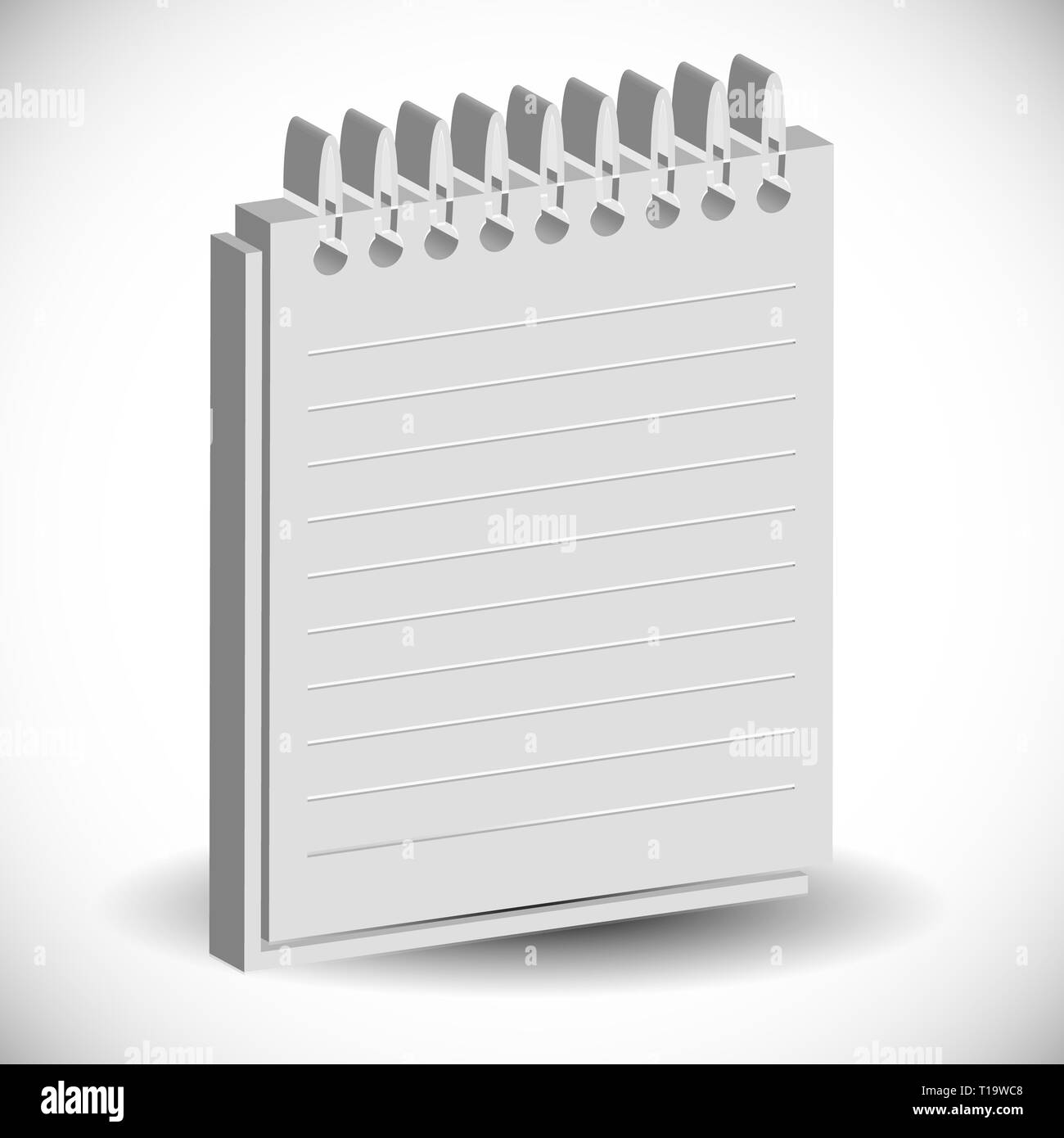 Lined paper with spiral edge hi-res stock photography and images - Alamy