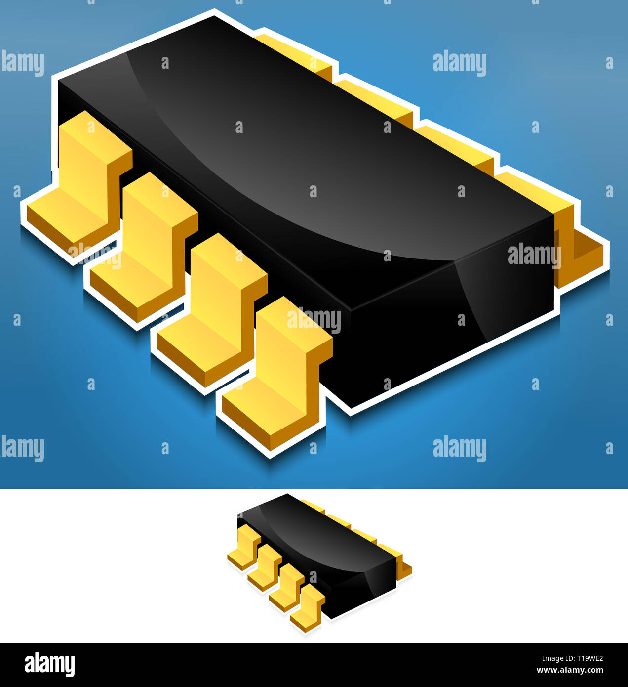 Electronics component - Chip, Processor modern, stylish backdrop - Icon ...