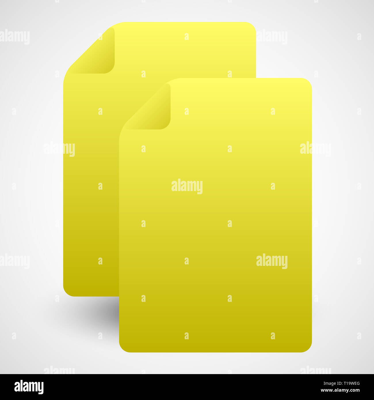 Graphics with pair of dog earred pages vector illustration Stock Photo ...