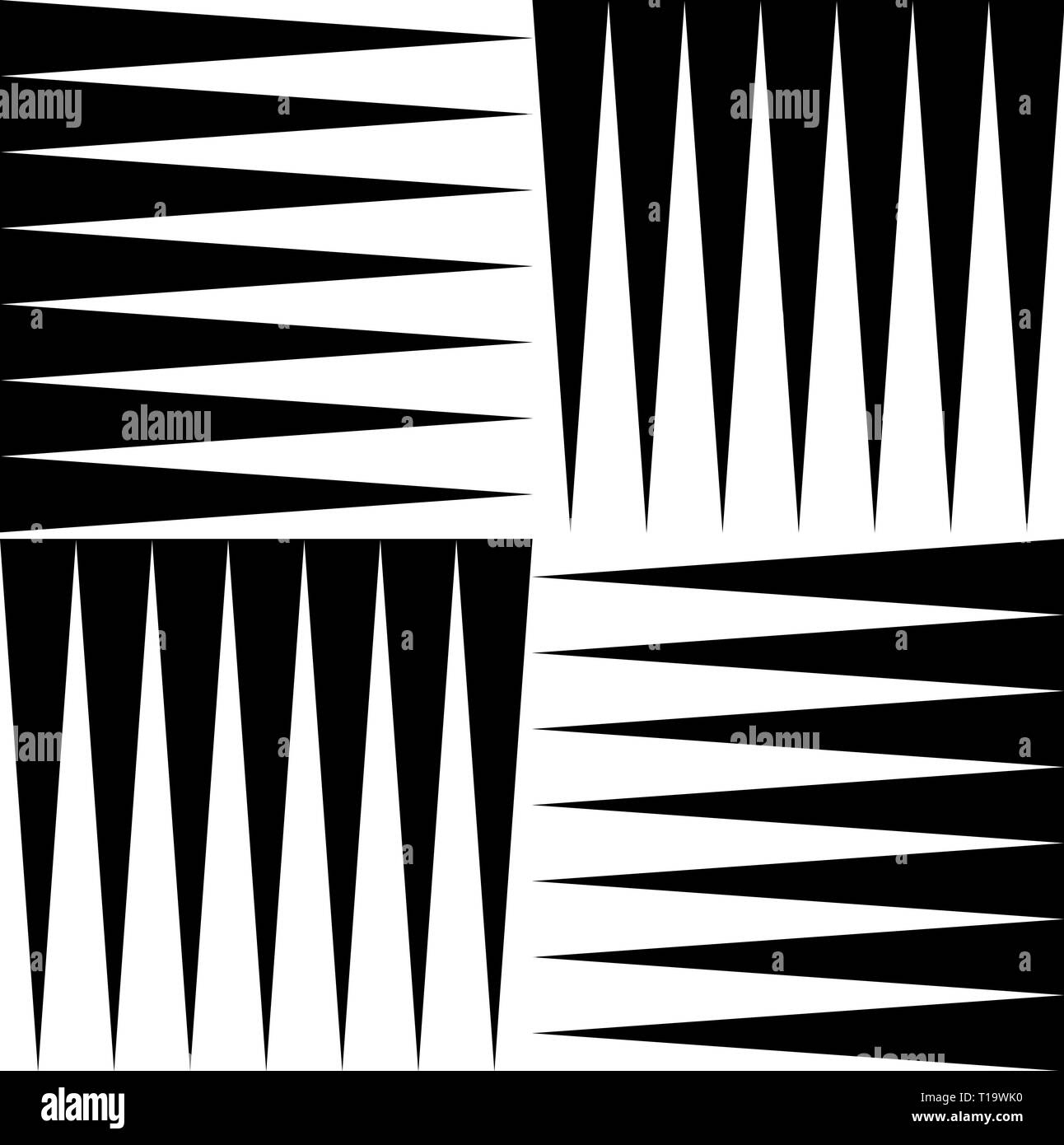 Black and white pattern of edgy, pointed shapes. Repeatable background ...