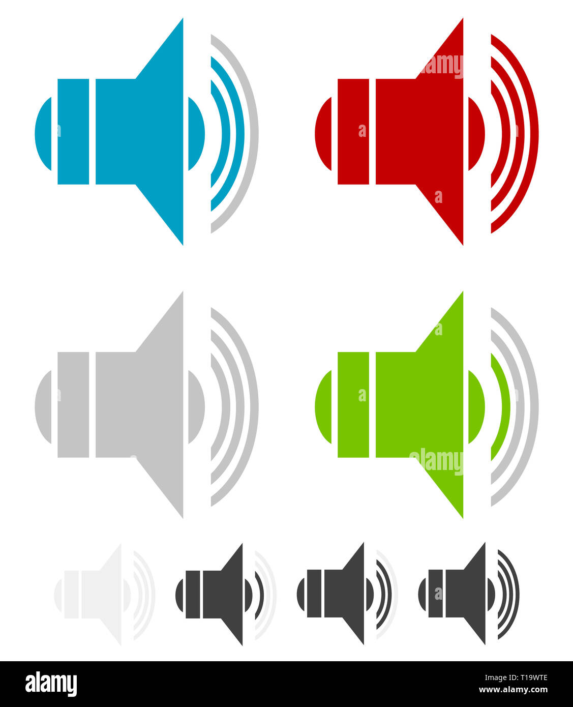 Volume Symbols, Eps 10 Vector Illustration Stock Photo - Alamy