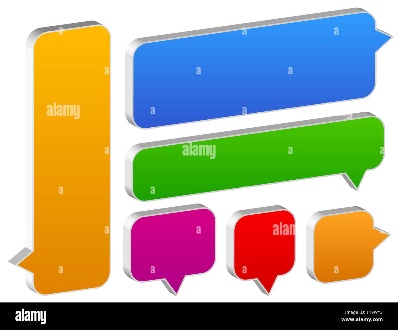 Speech, talk bubbles, balloons Stock Photo - Alamy