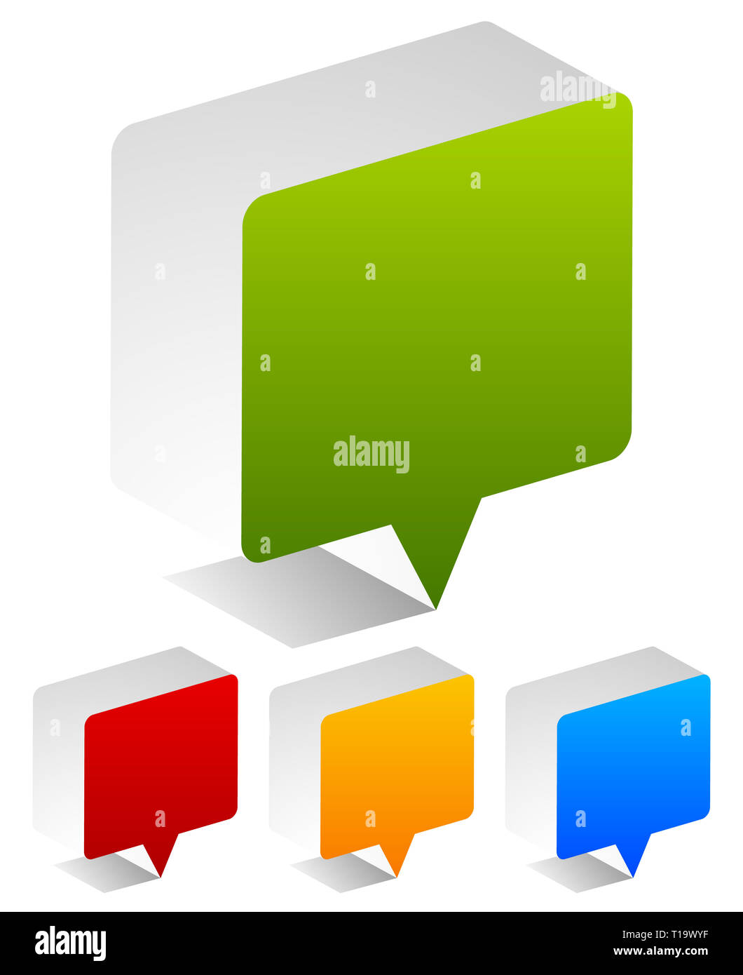 Blank speechbubble hi-res stock photography and images - Alamy