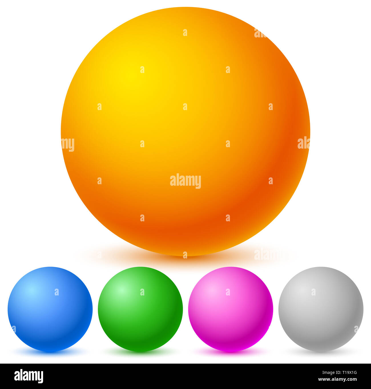 Colorful, shiny spheres Stock Photo - Alamy