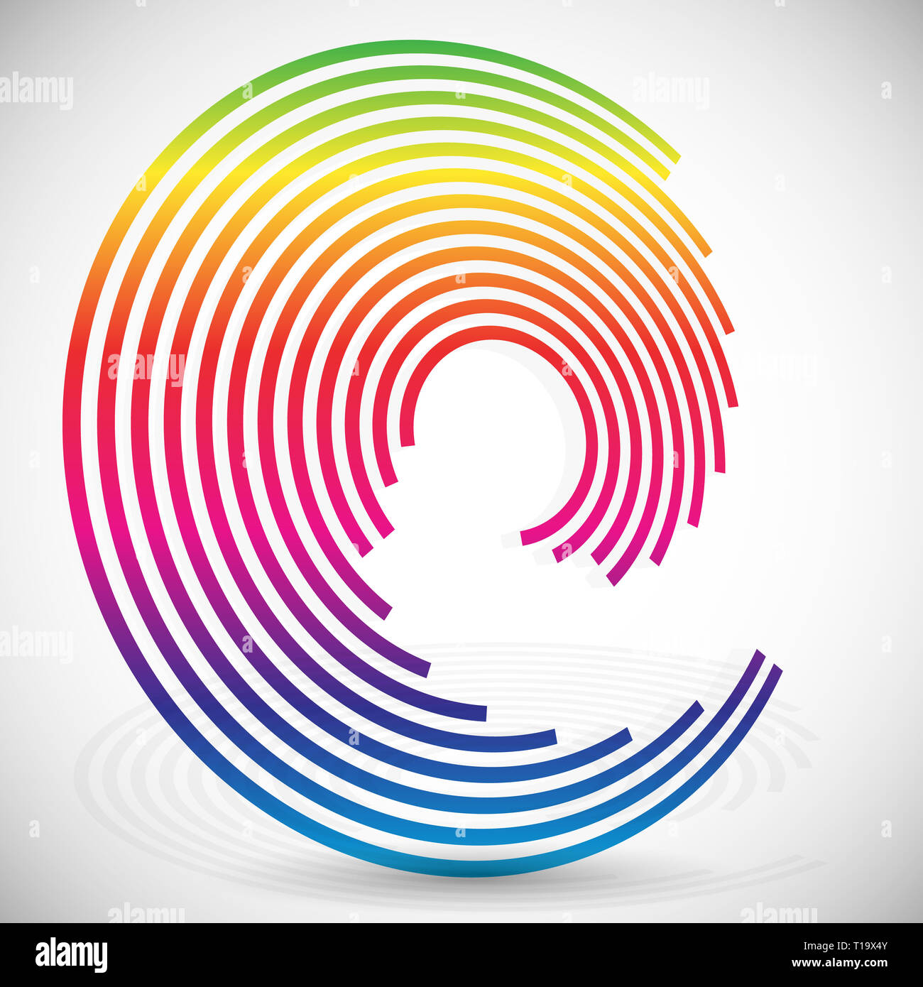 Abstract spiral rotating twisting lines hi-res stock photography and ...
