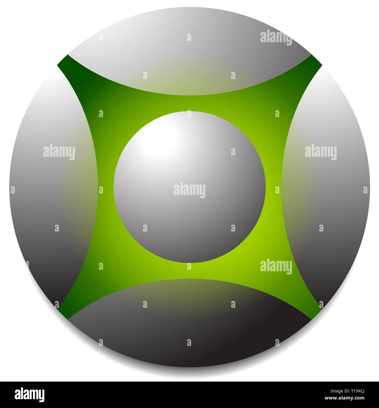 Spherical branding emblem hi-res stock photography and images - Alamy