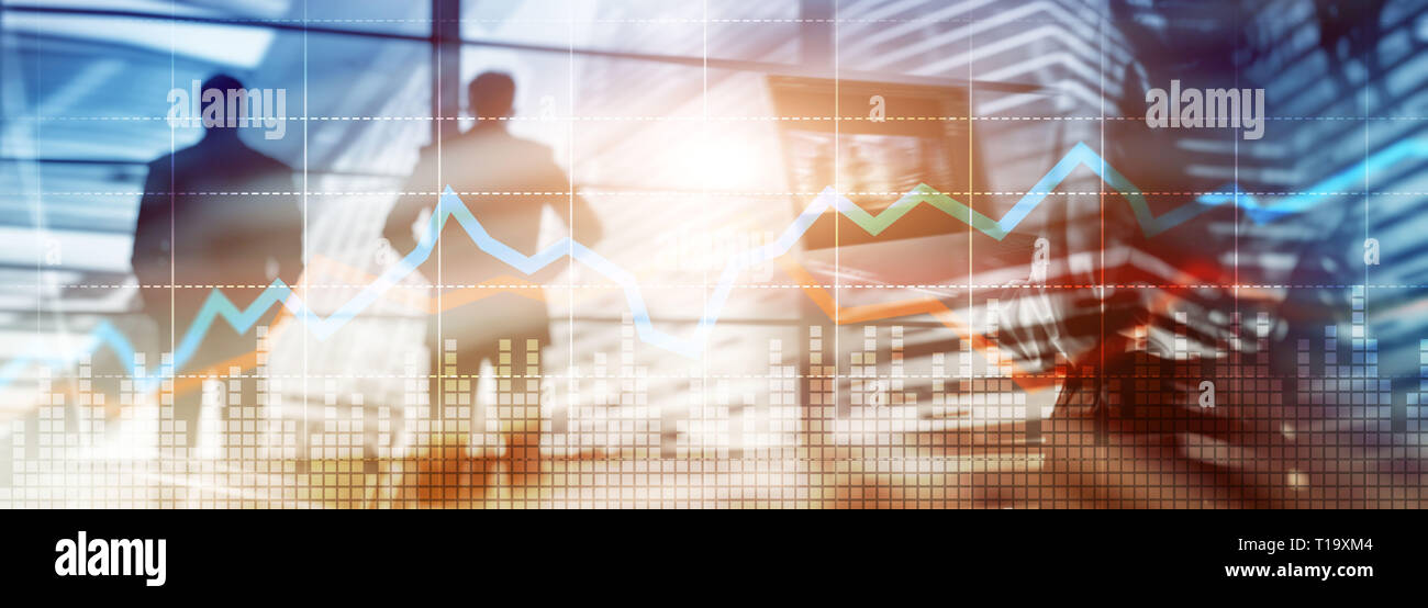 Website header banner. Business Financial Trading Investment concept ...