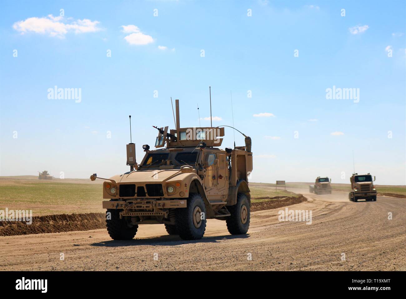 A mine-resistant, ambush-protected all-terrain vehicle assigned to the ...