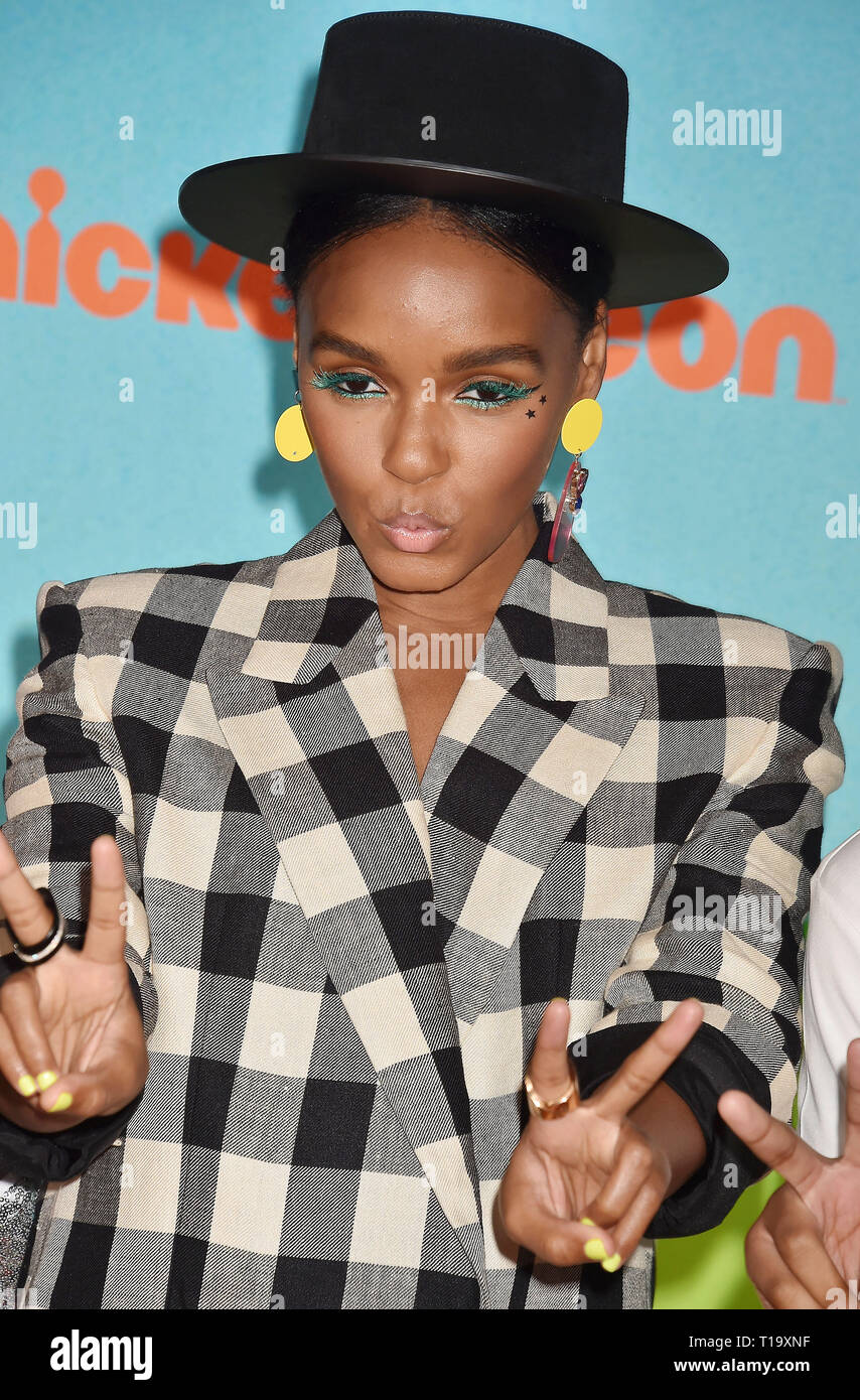 LOS ANGELES, CA - MARCH 23: Janelle Monáe attends Nickelodeon's 2019 ...