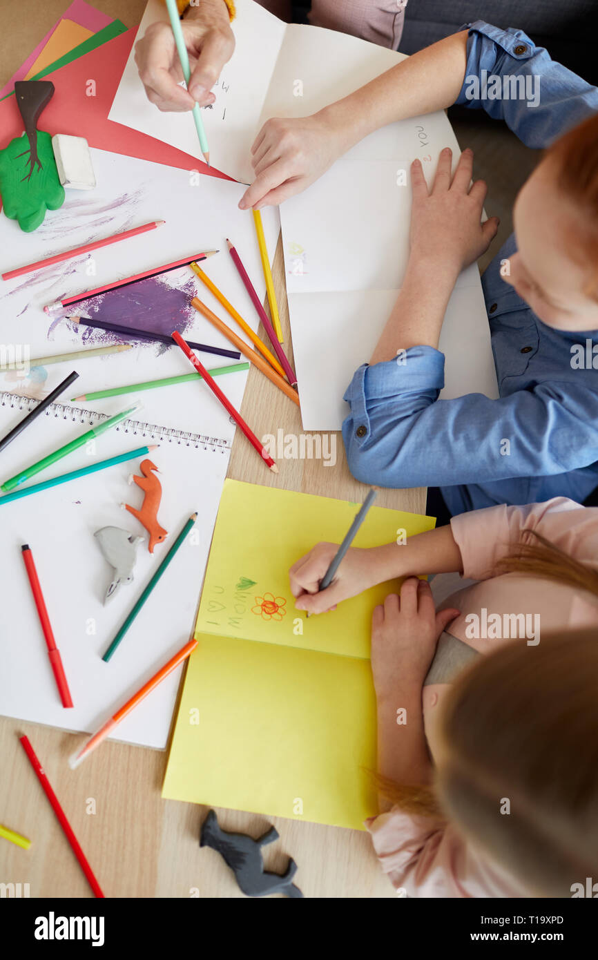 Woman making cards craft hi-res stock photography and images - Alamy