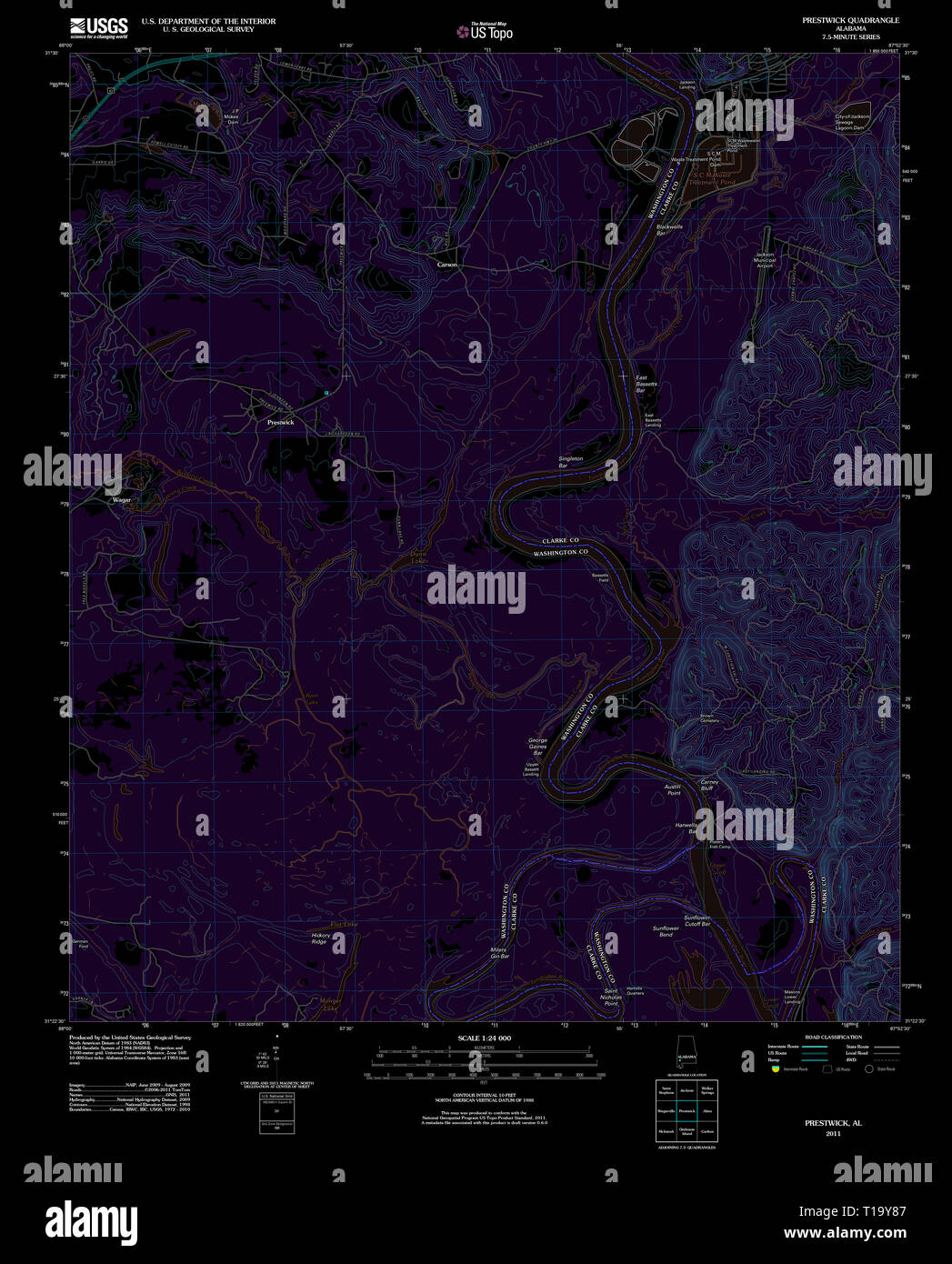 Map of prestwick hi-res stock photography and images - Alamy