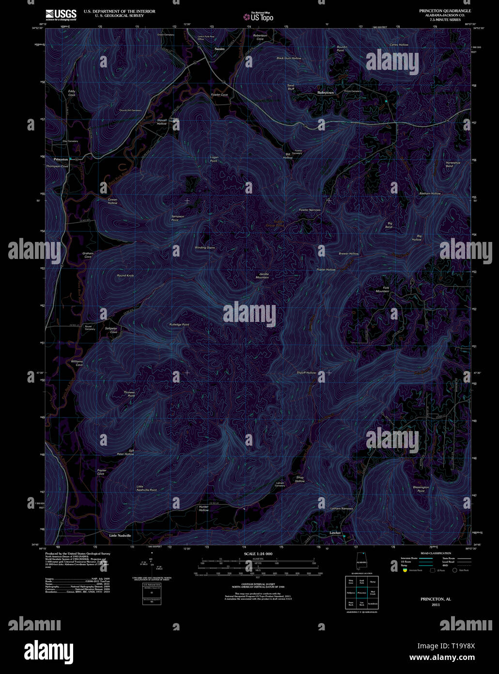 Map Of Princeton High Resolution Stock Photography and Images - Alamy