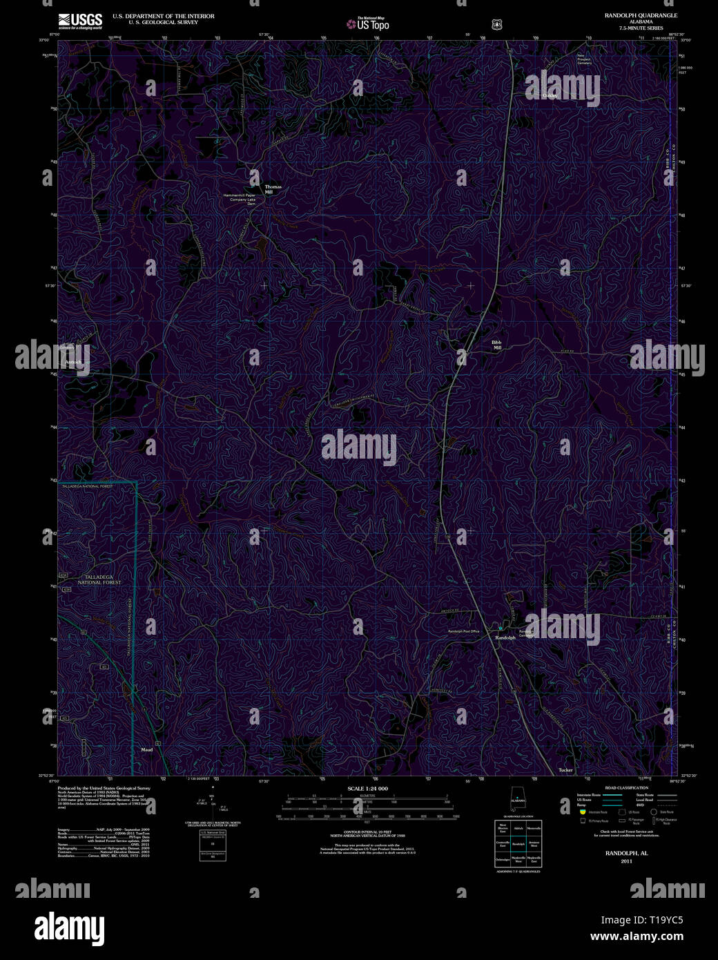 Randolph map hi-res stock photography and images - Alamy