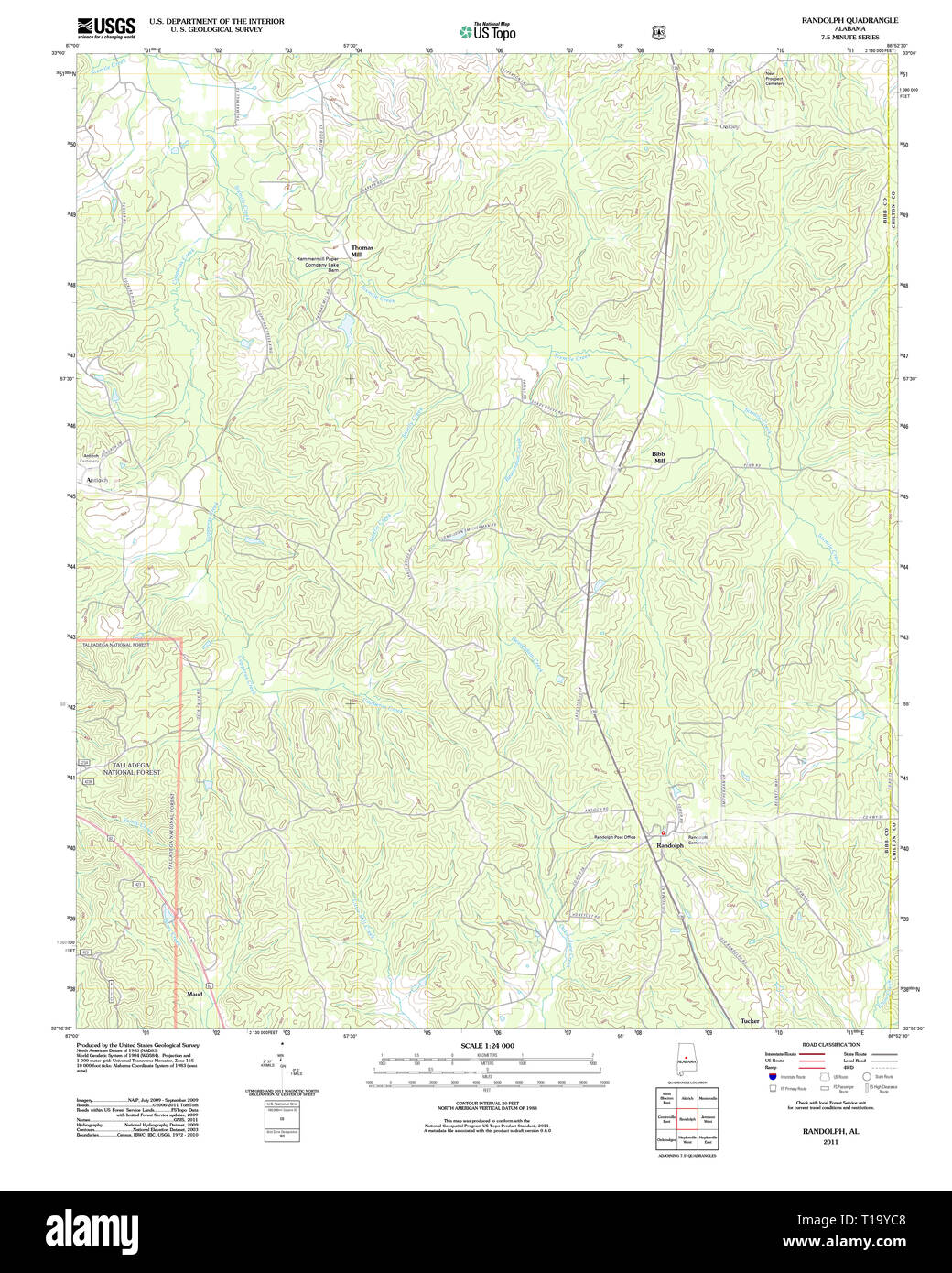 Map of randolph hi-res stock photography and images - Alamy