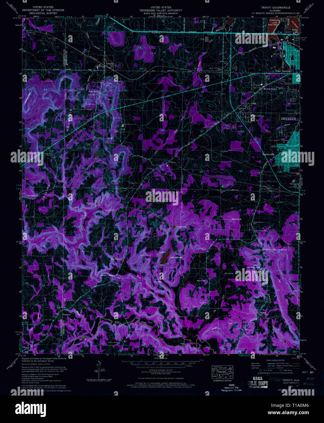 Map alabama 1963 hi-res stock photography and images - Alamy