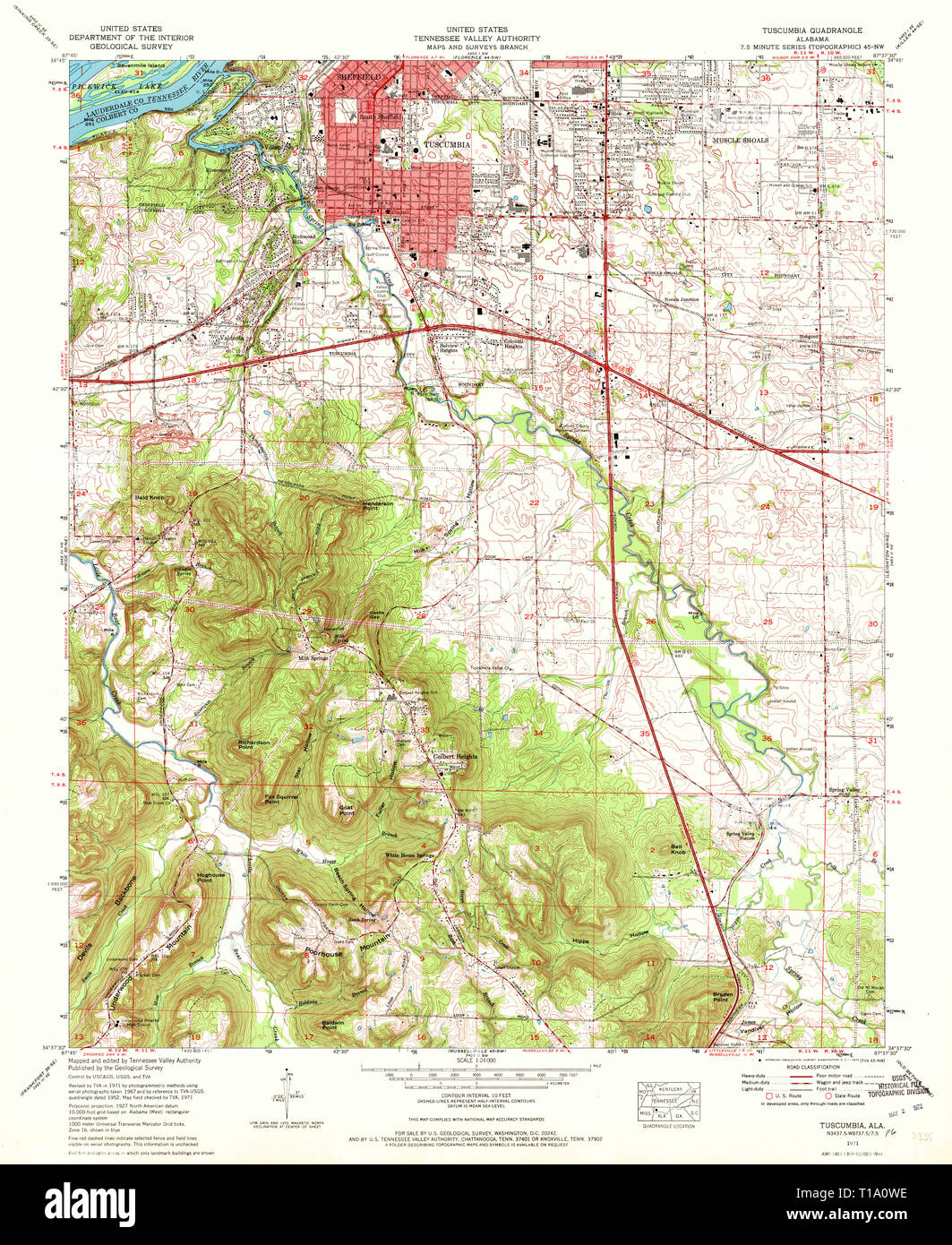 Tuscumbia alabama map hi-res stock photography and images - Alamy