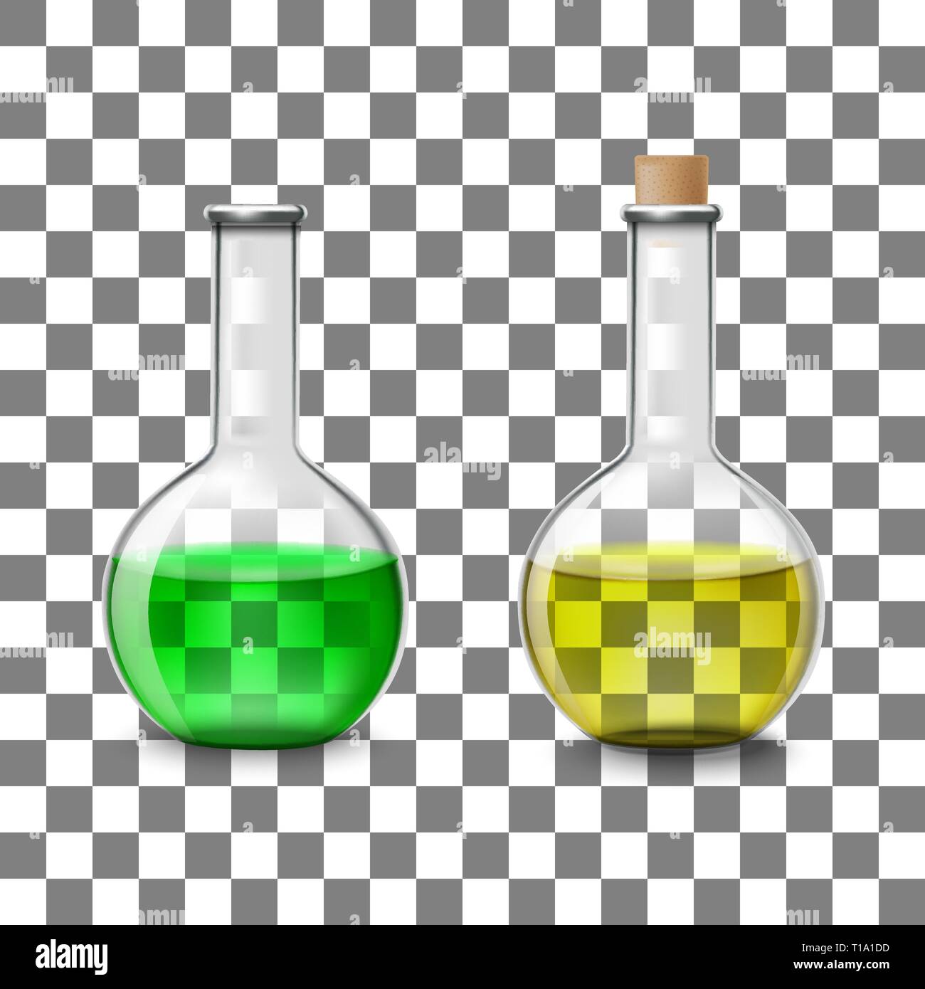 Glass flasks Stock Vector Images - Alamy