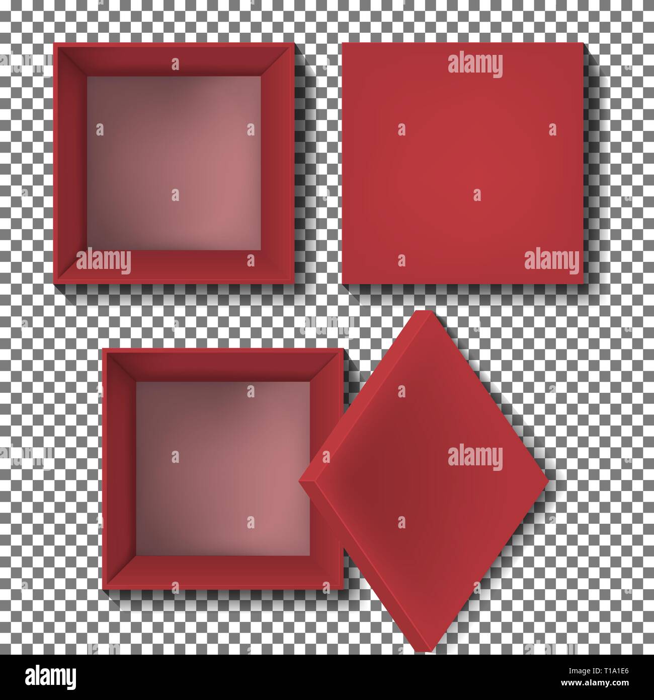 Red box vector Stock Vector Image & Art - Alamy