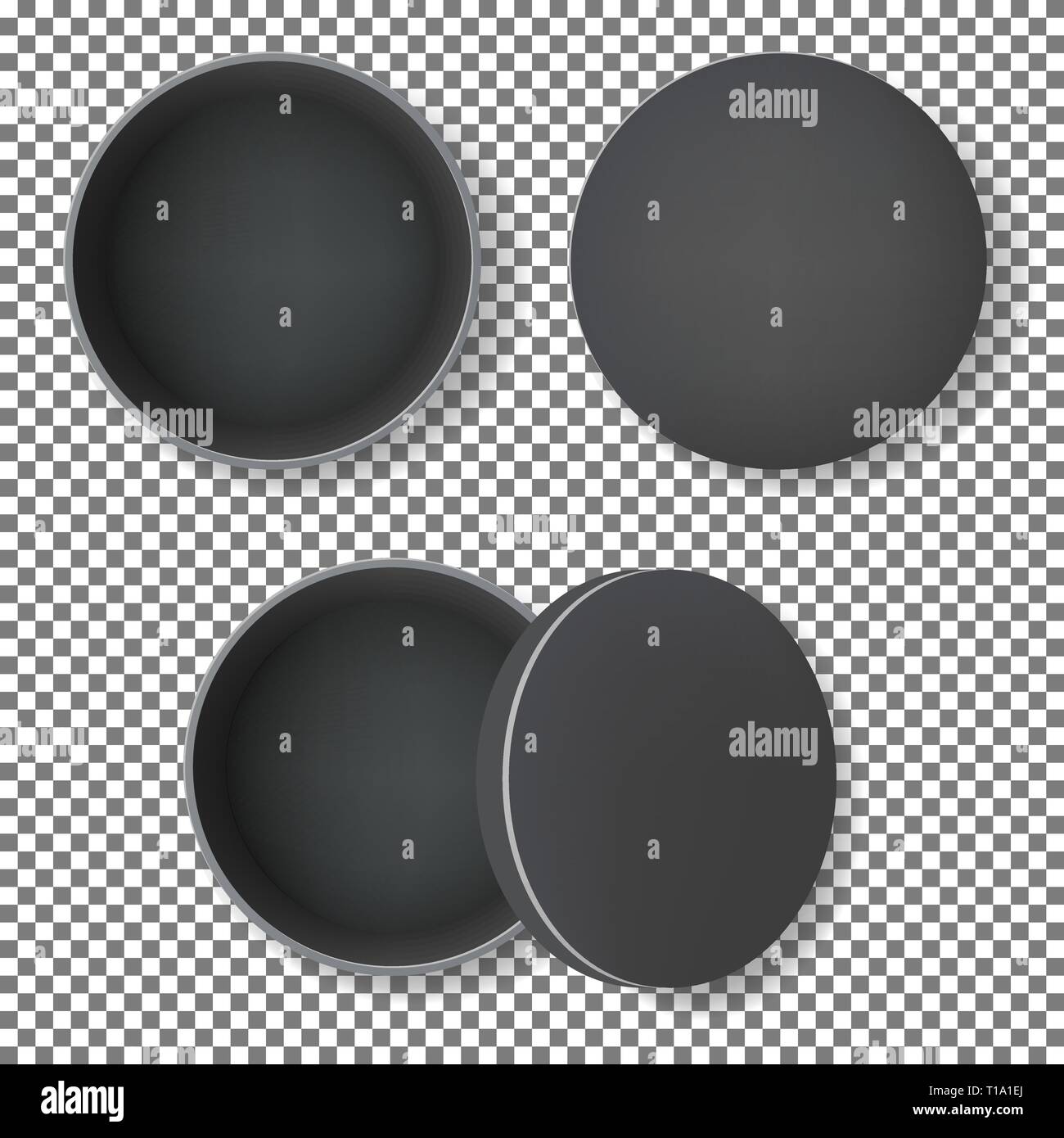 open round metal box Stock Vector Image & Art - Alamy