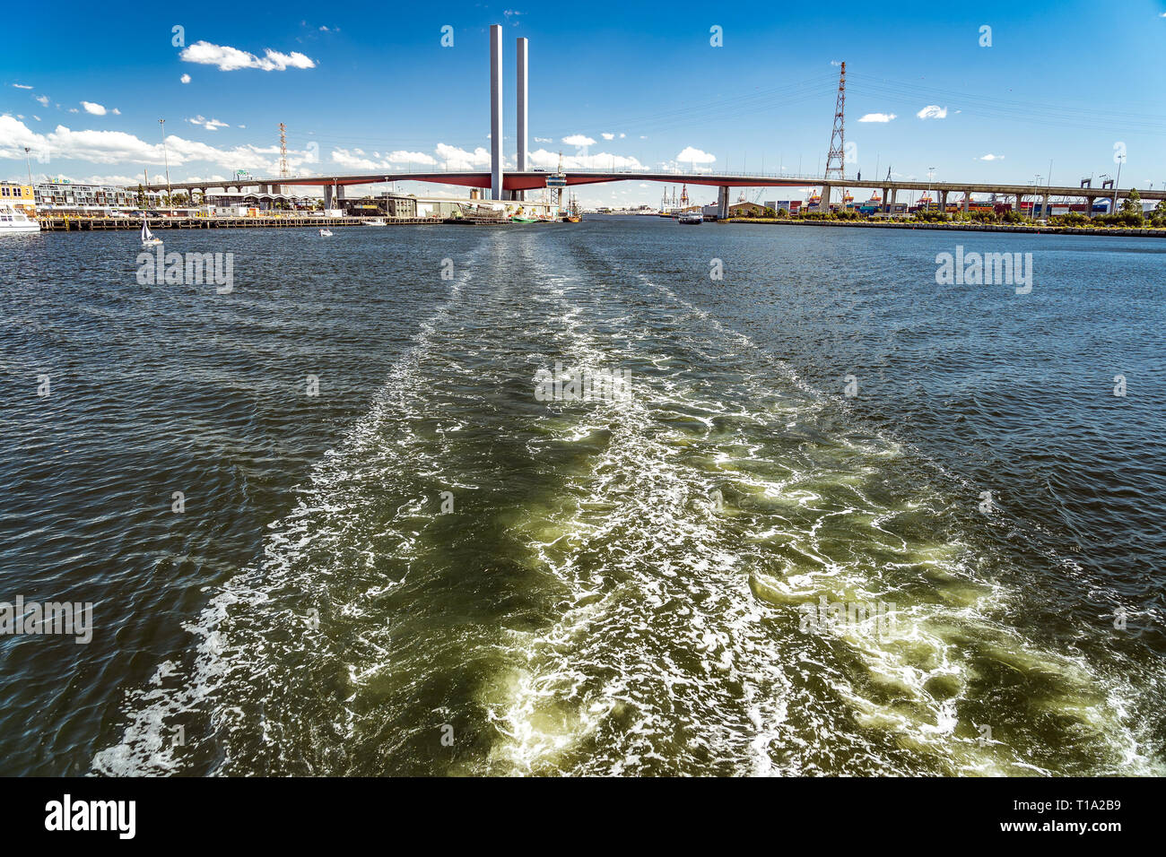 Bolte bridge in Docklands, Melbourne Stock Photo - Alamy