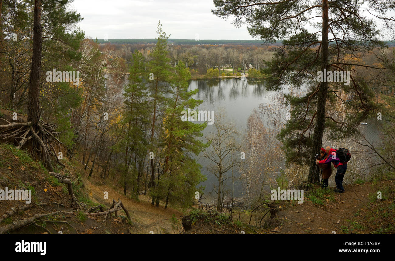 Europe. Ukraine. Kharkiv region. National natural park Gomilshansky ...