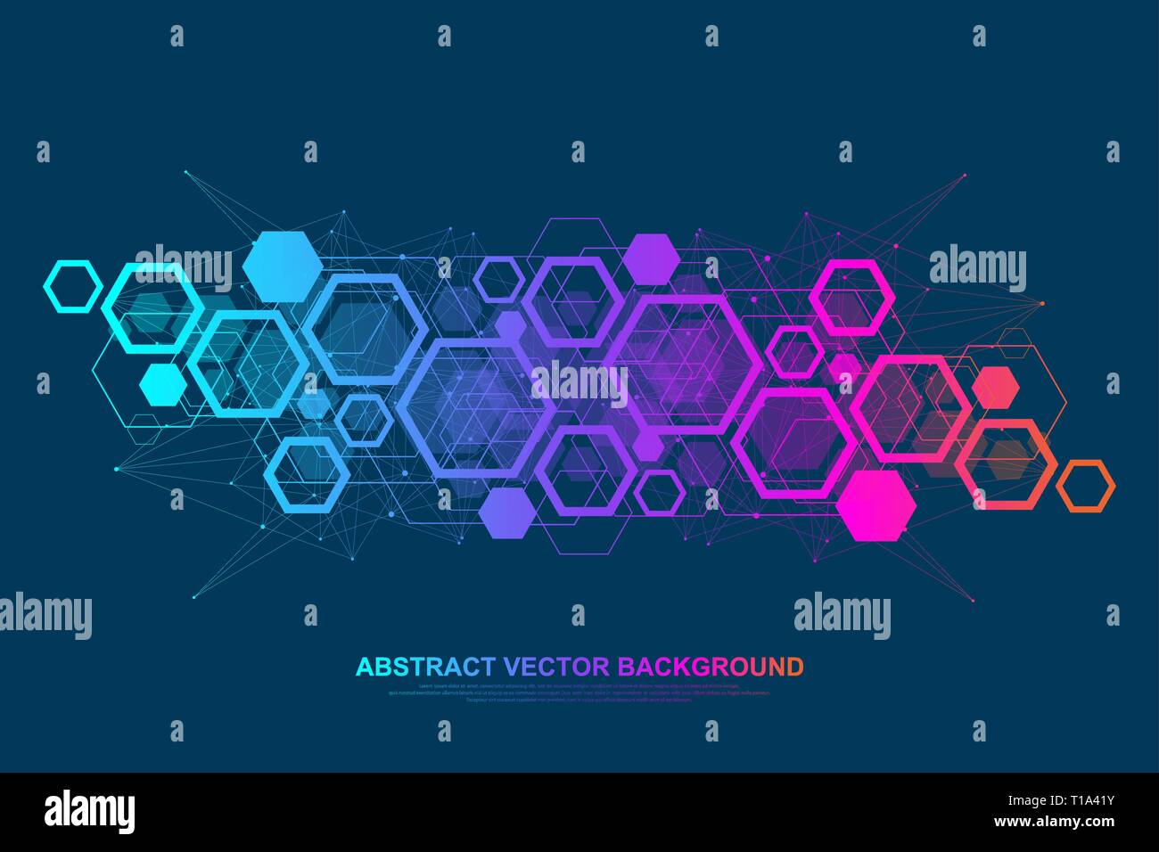 Abstract medical background DNA research, molecule, genetics, genome ...