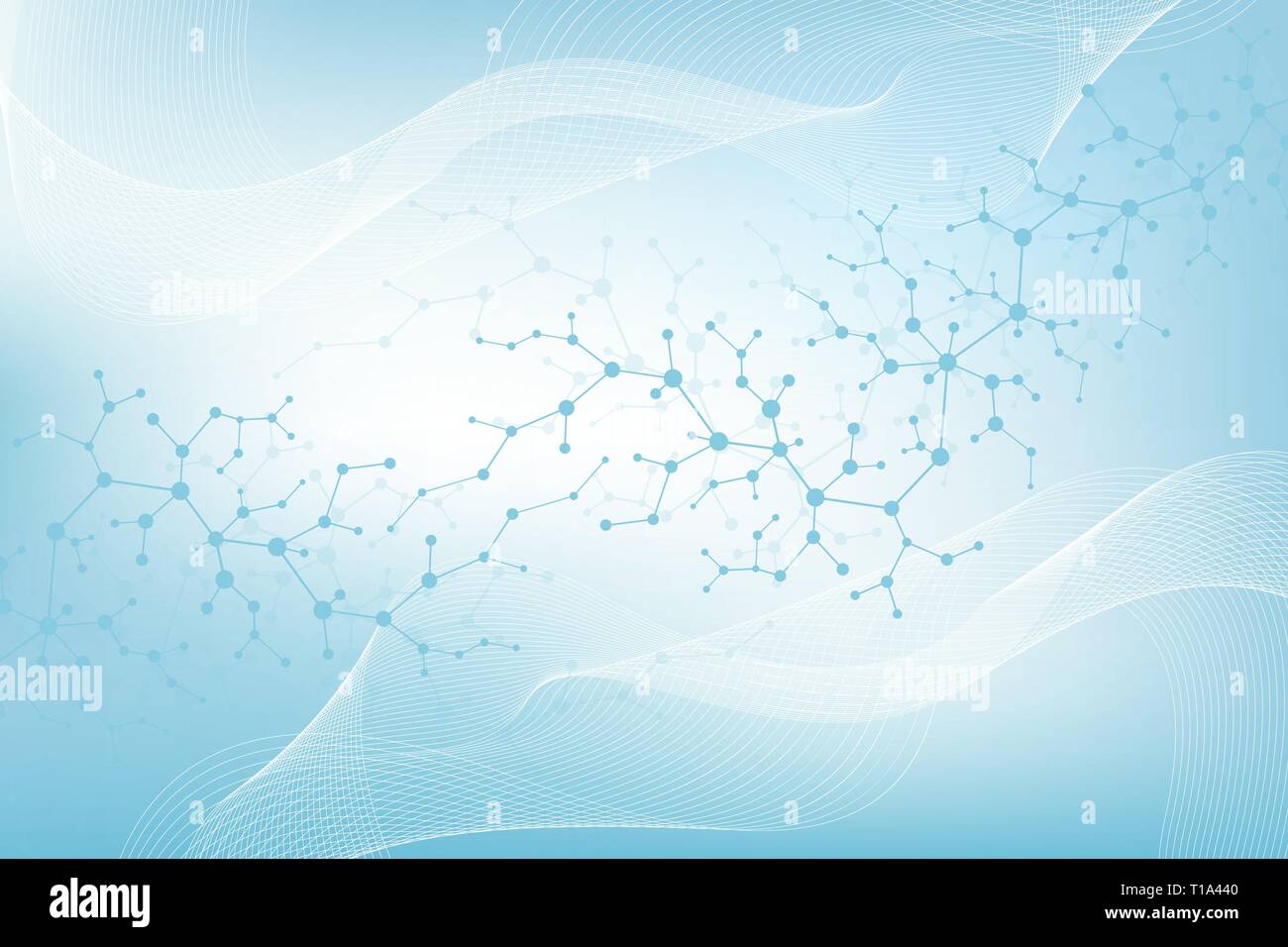 Scientific molecule background for medicine, science, technology ...