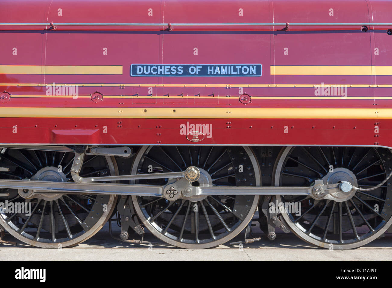LMS Coronation Class 6299 Duchess of Hamilton streamlined steam ...