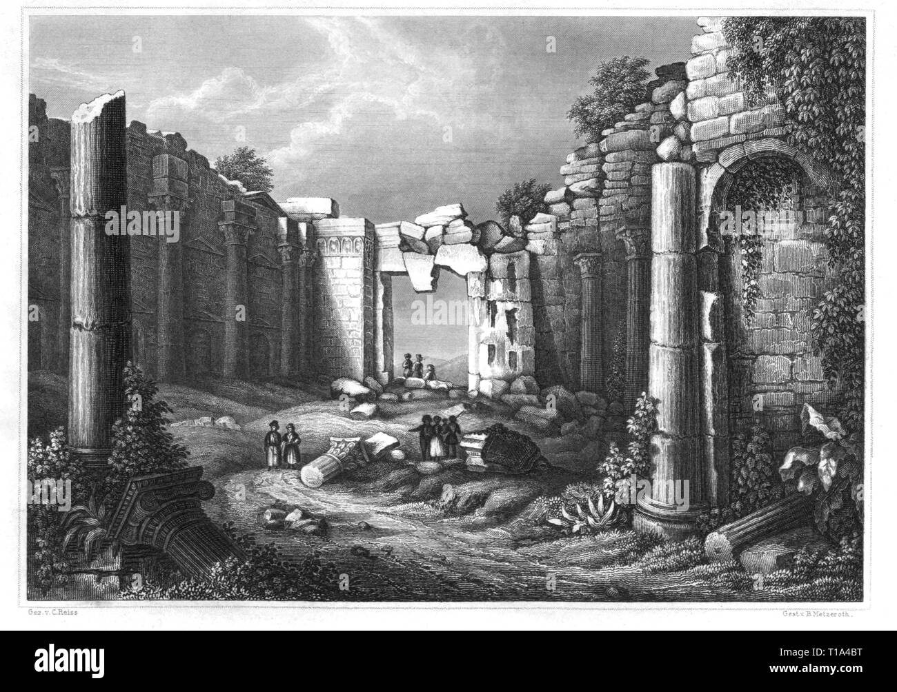 geography / travel, Lebanon, Baalbek, buildings, sun temple, based on ...