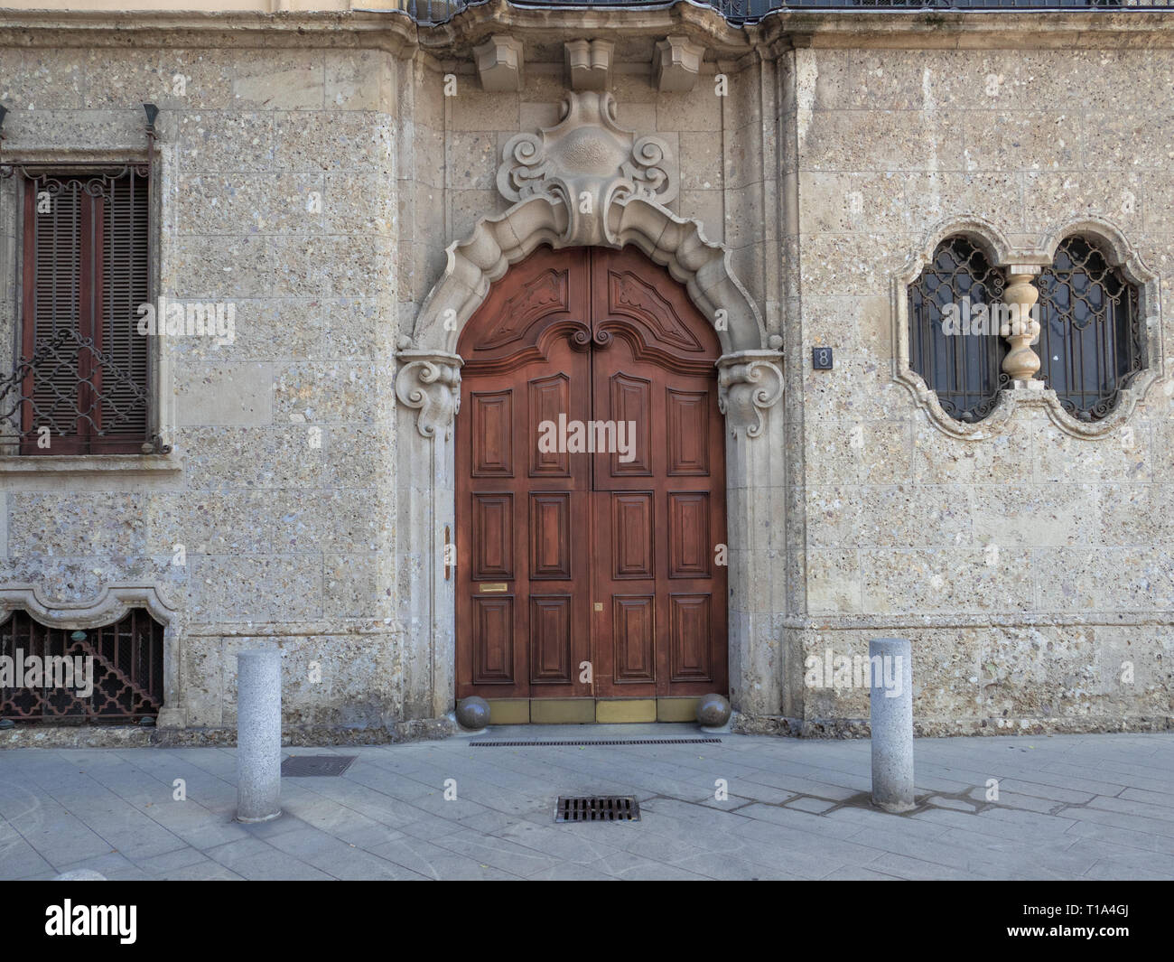 Milan - Italy, a splendid entrance to an ancient palace Stock Photo - Alamy