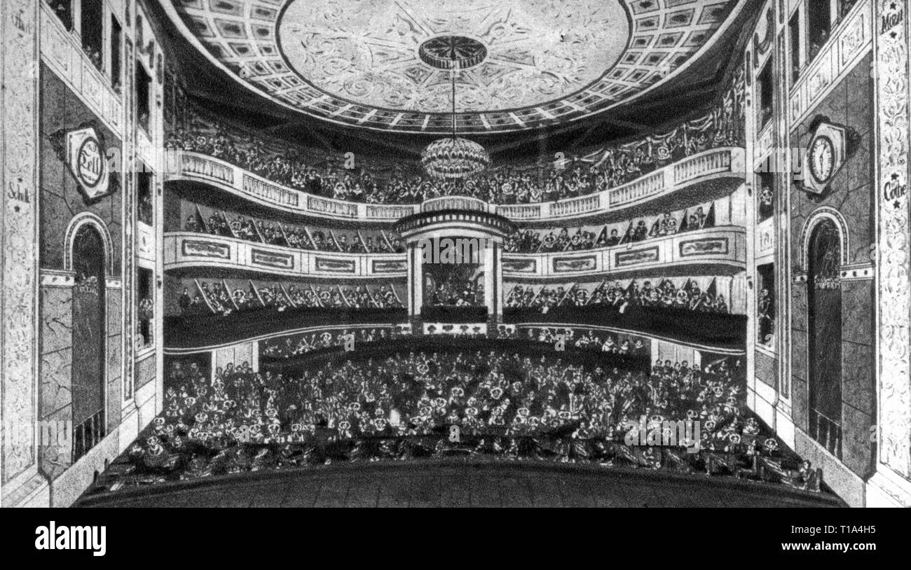 theatre / theater, auditorium, municipal theatre Koenigsberg ...