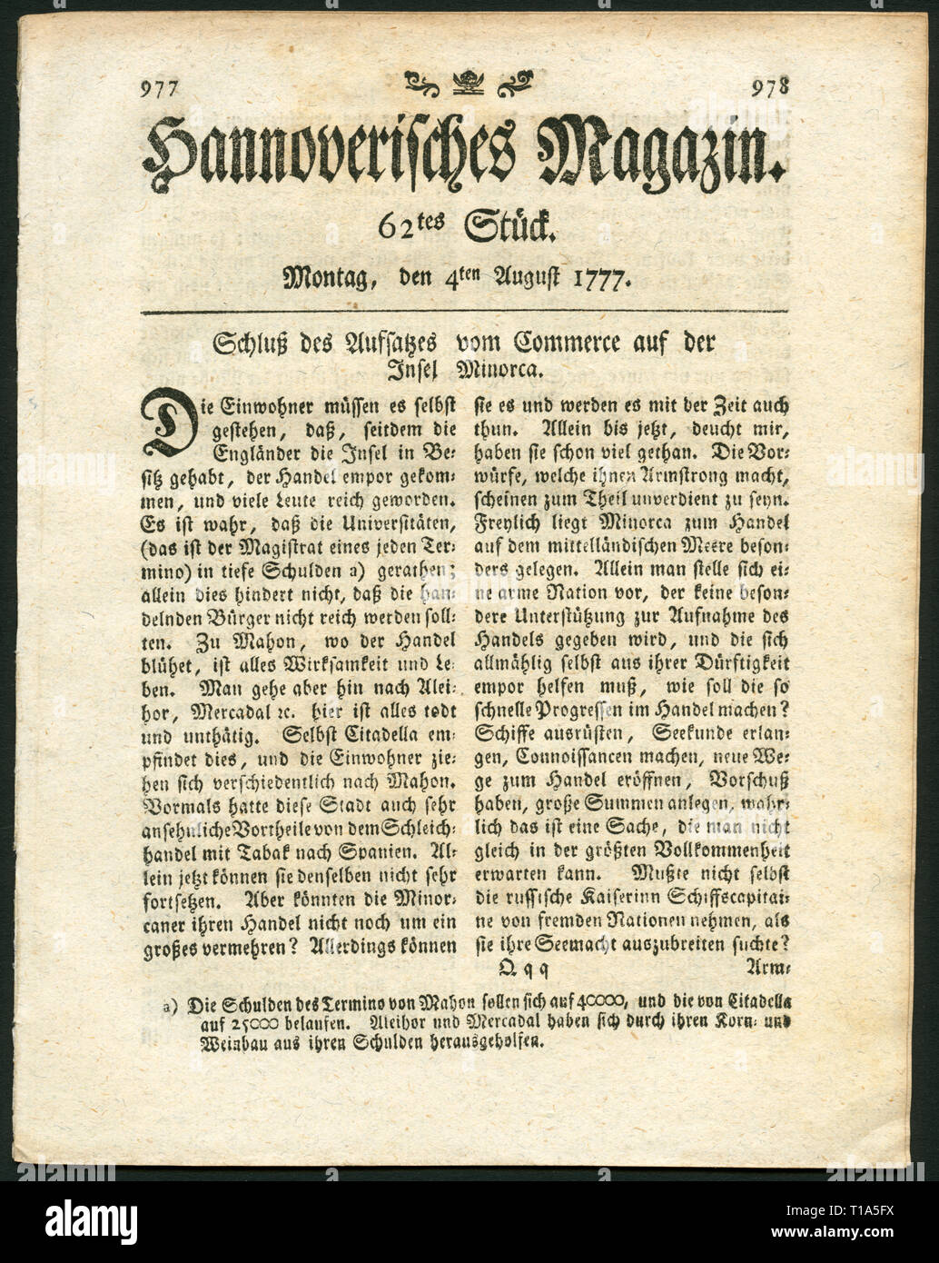 1777 history historical hi-res stock photography and images - Alamy