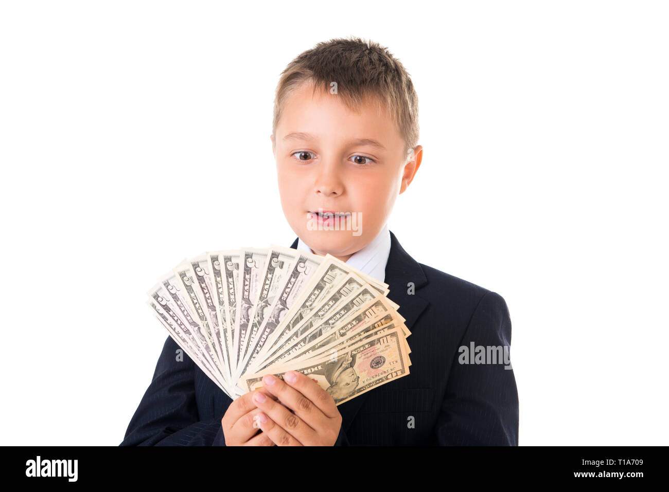Teen Boy Businessman Holding Hands High Resolution Stock Photography ...