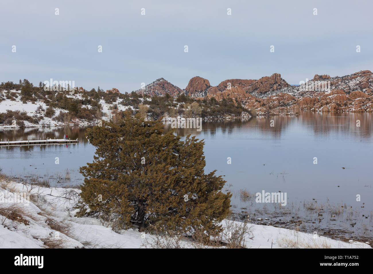 Watson lake Prescott Arizona in Winter Stock Photo - Alamy