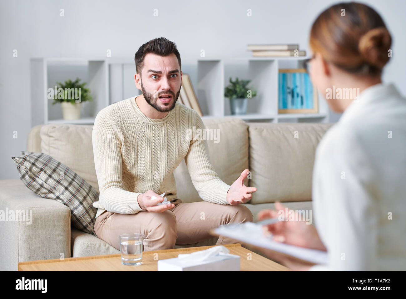 Irritation trouble hi-res stock photography and images - Alamy