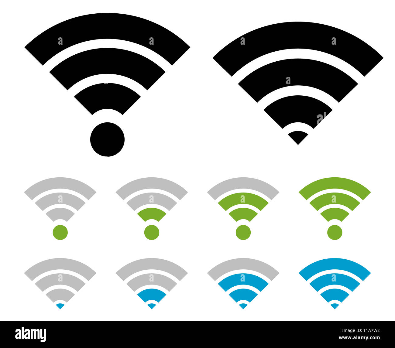 Signal symbol set Stock Photo - Alamy