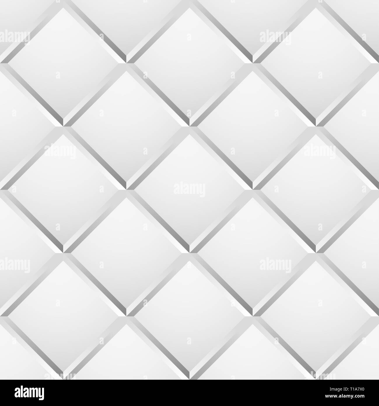 Seamless, repeatable patterns with beveled squares. Abstract grayscale ...