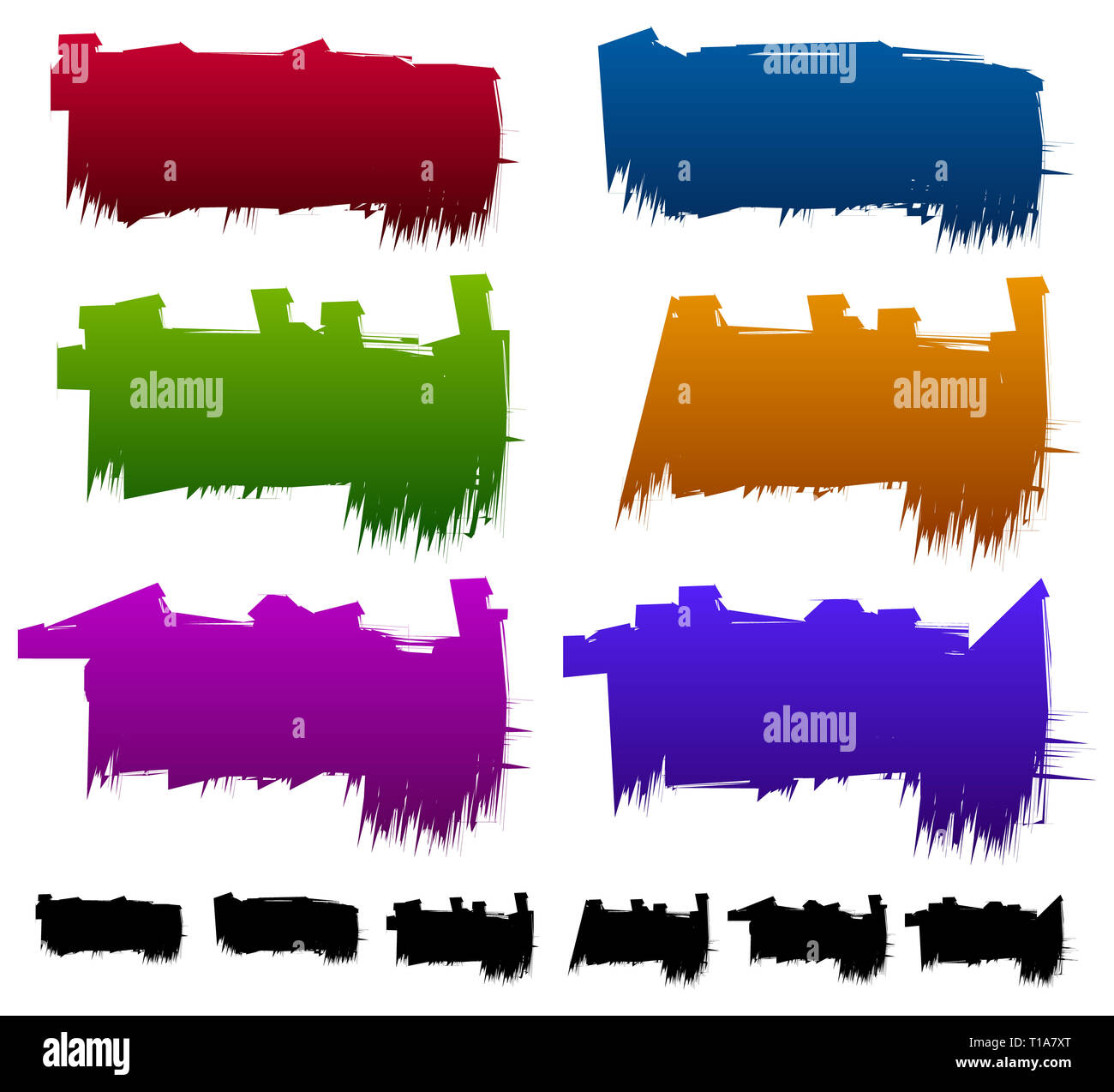 Banners vector spray paint graffiti hi-res stock photography and images ...