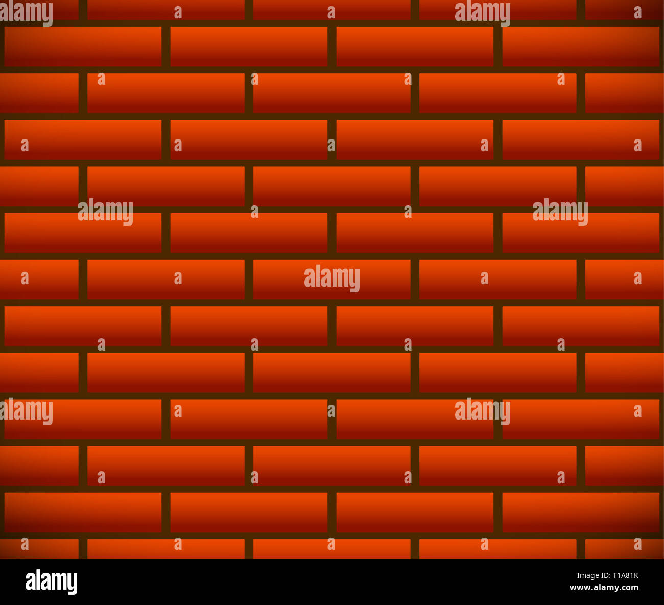 Seamless pattern of dark brickwork, brick wall. Repeatable ...