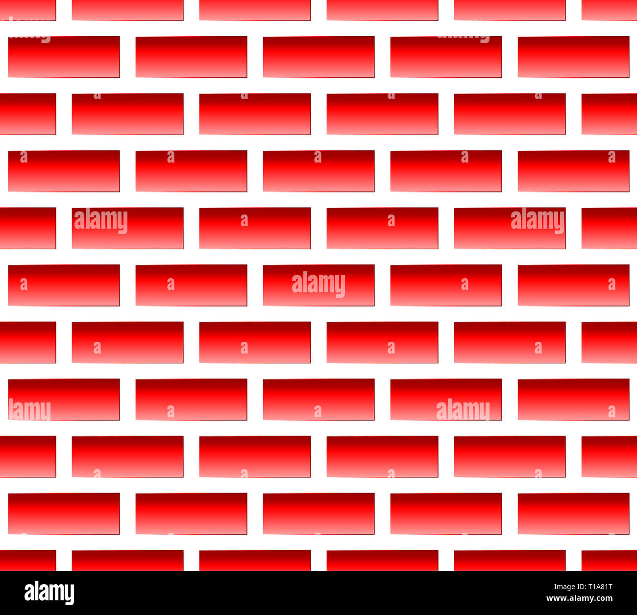 Red brick seamless pattern, background. Vector graphics Stock Photo - Alamy